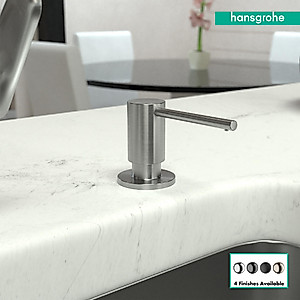 hansgrohe Bath and Kitchen SinkSoap, Focus 3-Inch, Steel Optic, 40438801 Soap Dispenser