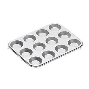 KitchenCraft Non Stick Muffin Tin/Mince Pie Baking Tray, 12 Holes, 31.5 x 24 cm