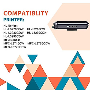 inkalfa Compatible TN227 TN-227 Toner Cartridge Replacement for Brother TN227 TN223 TN 227 223 HL-L3290CDW MFC-L3770CDW MFC-L3750CDW HL-L3270CDW HL-L3210CW Printer (TN-227BK/C/M/Y High Yield, 5 Pack)