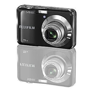 Fujifilm FinePix AX300 14 MP Digital Camera with Fujinon 5x Wide Angle Optical Zoom Lens (Black) (OLD MODEL)