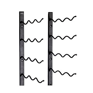 Jagged Ridge Wine Rooms Wall-Mounted Metal Wine Rack - 36 Wine Bottle Holder, Modern, Matte Black, Designed in Canada by Wine Enthusiasts