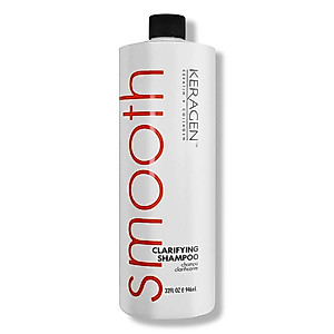 Keragen - Clarifying Shampoo with Keratin and Collagen, All Hair Types, 32 Oz - Deep Cleansing, Purifying, Refresh and Reset Damaged, Color Treated Hair, Removes Buildup and Residue from Scalp
