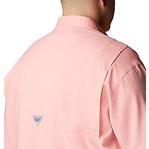 Columbia Men's PFG Tamiami II UPF 40 Short Sleeve Fishing Shirt, Sorbet, Large