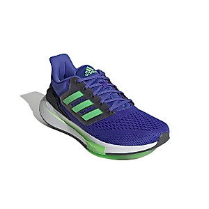 adidas EQ21 Unisex Running Shoes - Ultimate Comfort, Breathable Upper, Lightweight Cushioning for Enhanced Performance (Royal Blue/Green, US Footwear Size System, Adult, Men, Numeric, Medium, 10.5)