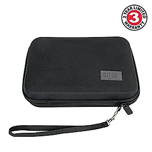 USA GEAR 7.5 Inch Hard Shell Camera Monitor Case - Portable Video Monitor Bag Compatible with Feelworld Monitor, Atomos, SmallHD Focus, Shinobi SDI, Lilliput A7s, and More Video Monitors (Black)