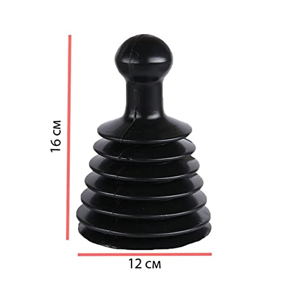 Plunger Mighty Tiny Plunger Designed for Bathroom Kitchen Sinks, Perfect for RV’s. Unclogs Fast & Easy , Black Sink and Drain Plunger for Bathrooms, Kitchens, Sinks, Baths and Showers. Small Powerful