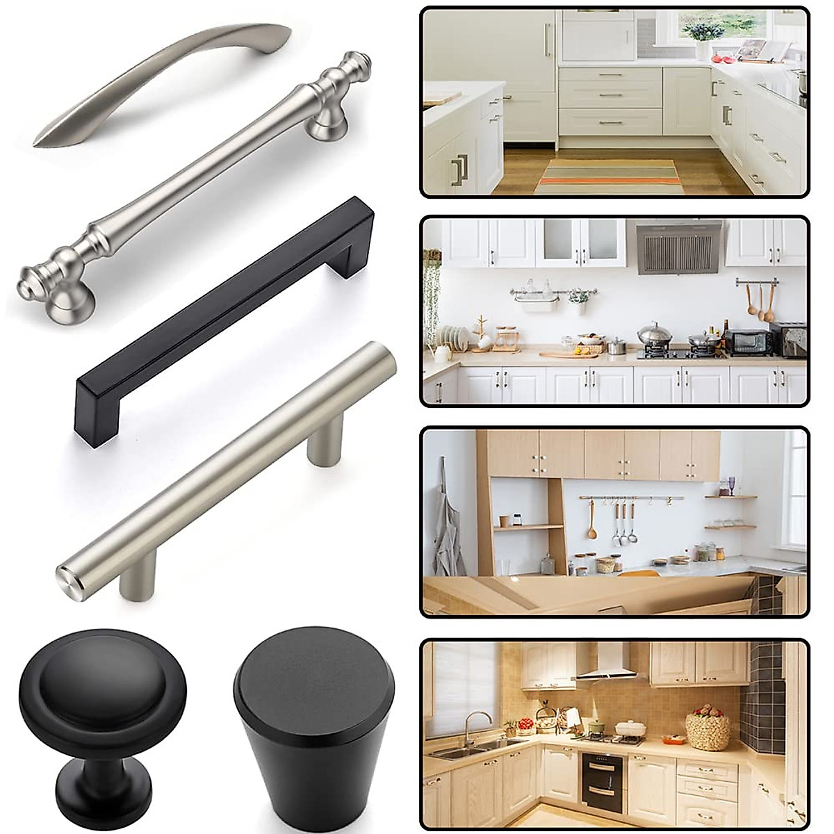 Cabinet Hardware Jig, King&Charles Metal Cabinet Handle Jig with Automatic Center Punch, Perfect Set - Avoid Jitter Caused by Direct Drilling, Use for Handles and Pulls on Drawers/Doors.