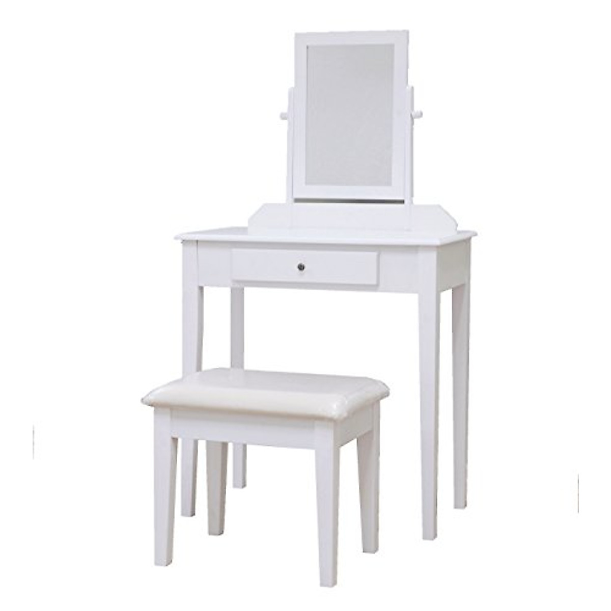 Frenchi Home Furnishing Vanity Set, One Mirror, White