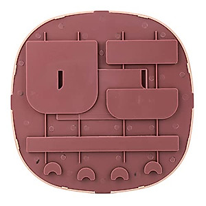 HERCHR Wall Mount Shelf Accessories Organizer Self-Stick Bedside Storage Organizer for Earphone, Cell Phone Next to Bed & Table Dorm(pink)