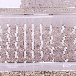 Abbraccia 42 Slots Sewing Thread Holders for Spools of Thread, Empty Thread Storage Box, Made of Materials, Home Storage is Easier - 9.33x5.4x2.6 inch