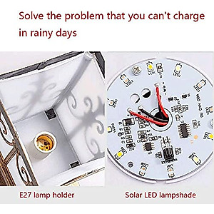 Outdoor Post Light Fixtures Post Lantern Solar Waterproof Column Headlights, Home Garden Community Lawn Lights, Die-cast Aluminum Anti-rust Lighting Lights,acrylic Lamp Shade Landscape Lights