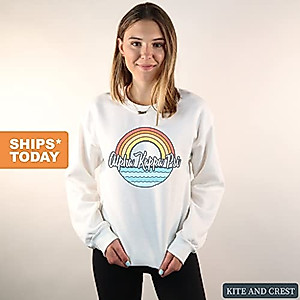 Alpha Kappa Psi Seas the Day Sweatshirt - Fraternity Crewneck Sweatshirt White