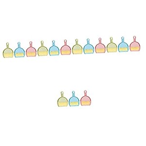 balacoo 15 Sets Hamster Cleaning Broom pan and Brush pet pan Hamster cage Dustpan Tabletop Brush Mini pan car Cleaning Accessories Hamster Accessories Kid Broom pp Rabbit Child Chinchilla