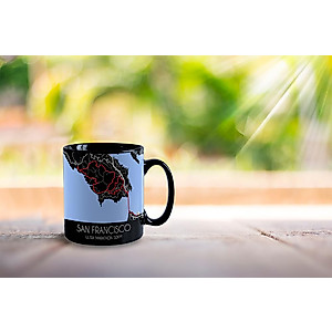 Ultra Marathon 50KM San Francisco Gifts and Souvenirs - Unique Drinkware - Ultra Marathon 50KM Race Memento - 11oz Black Ceramic Mug