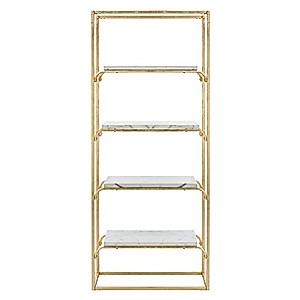 Safavieh Home Collection Fiora 4 Tier Etagere, Gold and White