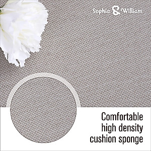 Sophia & William Outdoor Swivel Dining Chairs with Cushion Wicker Patio Rattan Chairs Set of 2 Support 350 lbs for Garden, Lawn, Balcony and Poolside All Weather