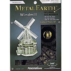 Metal Earth Windmill 3D Metal Model Kit Fascinations
