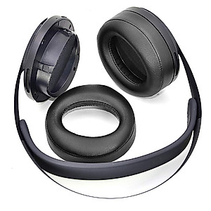 GOTRUTH PS5 Headphone Replacement Cushion Ear Pads Earmuff earpads Cup Cover Pillow Compatible with Playstation 5 PULSE 3D Wireless Headset (Black)