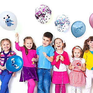 24-Piece Cartoon Birthday Decorations 12Inch Festive Latex Balloons Set Fantasy Party Supplies for Kids Boys and Girls