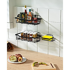 Gaclibl Shower Shelves for Inside Shower, Adhesive Shower Caddy 3 Pack Shower Organizer Wall Suction Shower Shampoo Holder, Shower Storage Rack Basket Shelf for Bath Bathtub Bathroom Restroom, Black