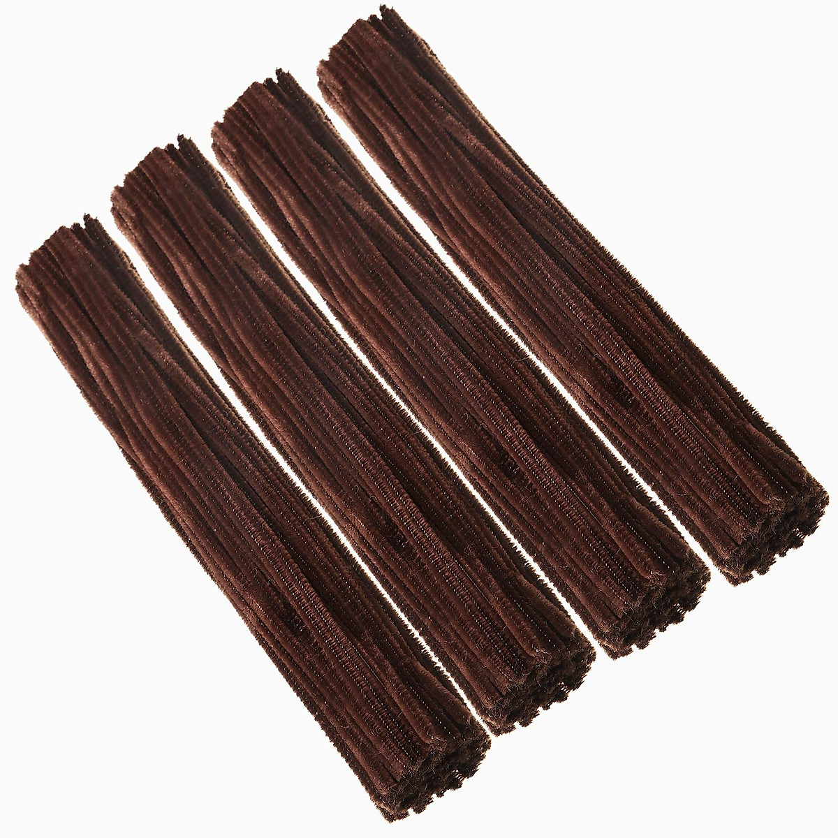 EBOOT 100 Pieces Pipe Cleaners Chenille Stem for Arts and Crafts, 6 x 300 mm (Brown)