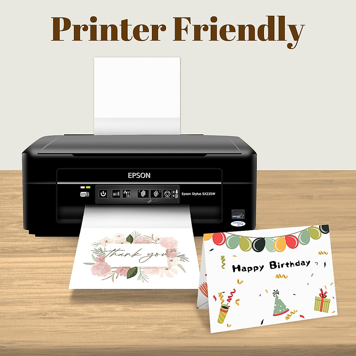 Goefun Blank White Cards with Envelopes 4 x 6 Folded Cardstock and A6 Envelopes Self Seal 100 Pack for Invitations, Wedding, DIY Greeting Cards, Thank You Cards & All Occasion