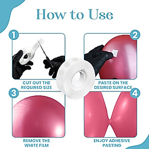 IDOTIFIX Balloon Glue Points Dots Double Sided 1000 Pcs, Balloon Tape for Arch, Wedding Decoration, Birthday Celebration and Home Made Crafts for Christmas Decorations