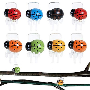 BEADNOVA Orchid Clips 30Pcs Ladybug Plant Clips Orchid Support Clips Vine Clips Plant Clips for Support Flower Orchid Vine (Mix Color, 30PCS)
