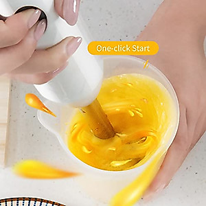 4-in-1 Electric Hand Blender Kit Stick Blender with Mixing Beaker Food Grinder Egg Beater Smoothies Chopper