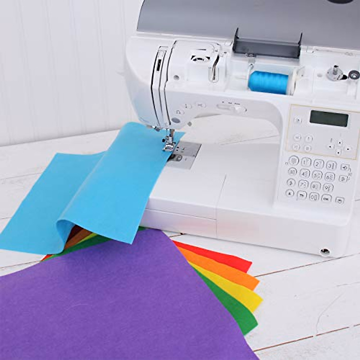 Threadart Premium Felt Precut Sheets - 8 Big 12" x 12" Squares - Autumn Harvest Colors | Soft Wool-Like Feel | 1.2mm Thick Fabric for DIY Crafts, Sewing, Crafting Projects | Compatible with Cricut Maker