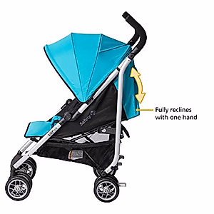 Safety 1st Step Lite Compact Stroller, Lightweight aluminum frame and a breeze to carry, at only 15 lbs, Fountain
