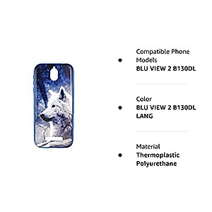 Oujietong BLU VIEW2 B131DL Case for Blu View 2 B130dl Phone Case TPU Soft Cover Lang