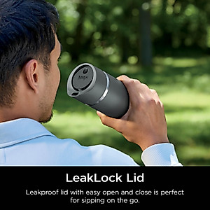 Ninja, Travel Mug, Sip Perfect 16oz, Brings Hot Drinks to Sippable Temperature in Minutes, Stainless Steel, Leak Proof, Dishwasher Safe, Metal Insulated Tumbler, Onyx Black, DW1603BK