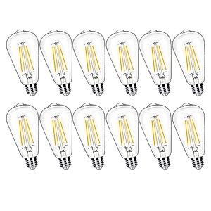 winsaLED 100 Watt Led Bulb, 12 Pack 9W Led Edison Light Bulbs 100+ watt Incandescent Bulbs Equivalent, 4000K Cool White with E26 Standard Base, 120V Input Not Dimmable, High CRI 90, Flicker Free