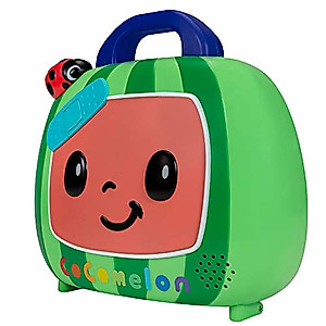 CoComelon Official Musical Checkup Case, Plays Clips from ‘Doctor Checkup’ Song – Includes 4 Themed Medical Doctor Accessories (Thermometer, Syringe, Stethoscope, and More) for Fun Role Play, Green