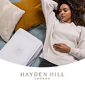 Hayden Hill Luxury Organic Cotton Sweater Storage Bag - Fits 6 Fine Knit Sweaters - 18 Inch - Breathable Cashmere Garment Bag - Moth Proof Sweater Organizer for Closet - Certified Carbon Neutral