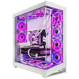 CLX Ra VR-Ready Gaming PC - AMD Ryzen 7 7800X3D 4.2GHz, GeForce RTX 4090, 2TB NVMe M.2 SSD, 6TB HDD, 64GB DDR5 RGB Memory, 360mm AIO, WiFi, Windows 11 Home, White