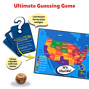 Skillmatics Board Game - Scout It Out 50 States, Guessing & Trivia Game for Families, Educational Toys, Card Games for Kids, Teens and Adults, Gifts for Boys and Girls Ages 7, 8, 9 and Up