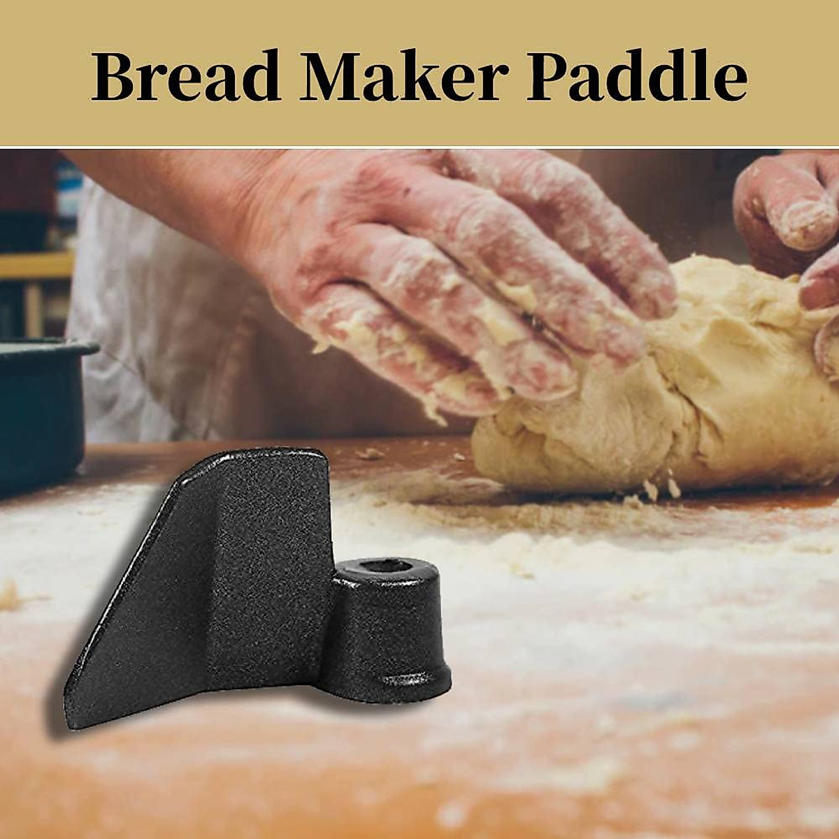 2 Pieces Bread Maker Machine Kneading Paddle Parts,Breadmaker Mixing Kneading Blade,Metal Bar Replacement for Bread Machine