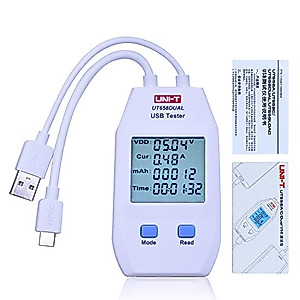 UNI-T USB Tester USB Detector Digital Voltmeter Ammeter Power Capacity Tester Voltage Current Meter