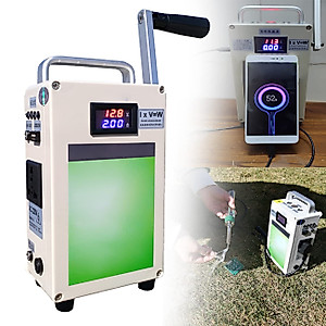 GEHPYYDS 150W/500W Crank Generator, Camping Hand Crank Generator for Mobile Phone, Portable Power Station with 110V/220V Outlets DC12V USB5V Emergency Power Supply,150W-220V