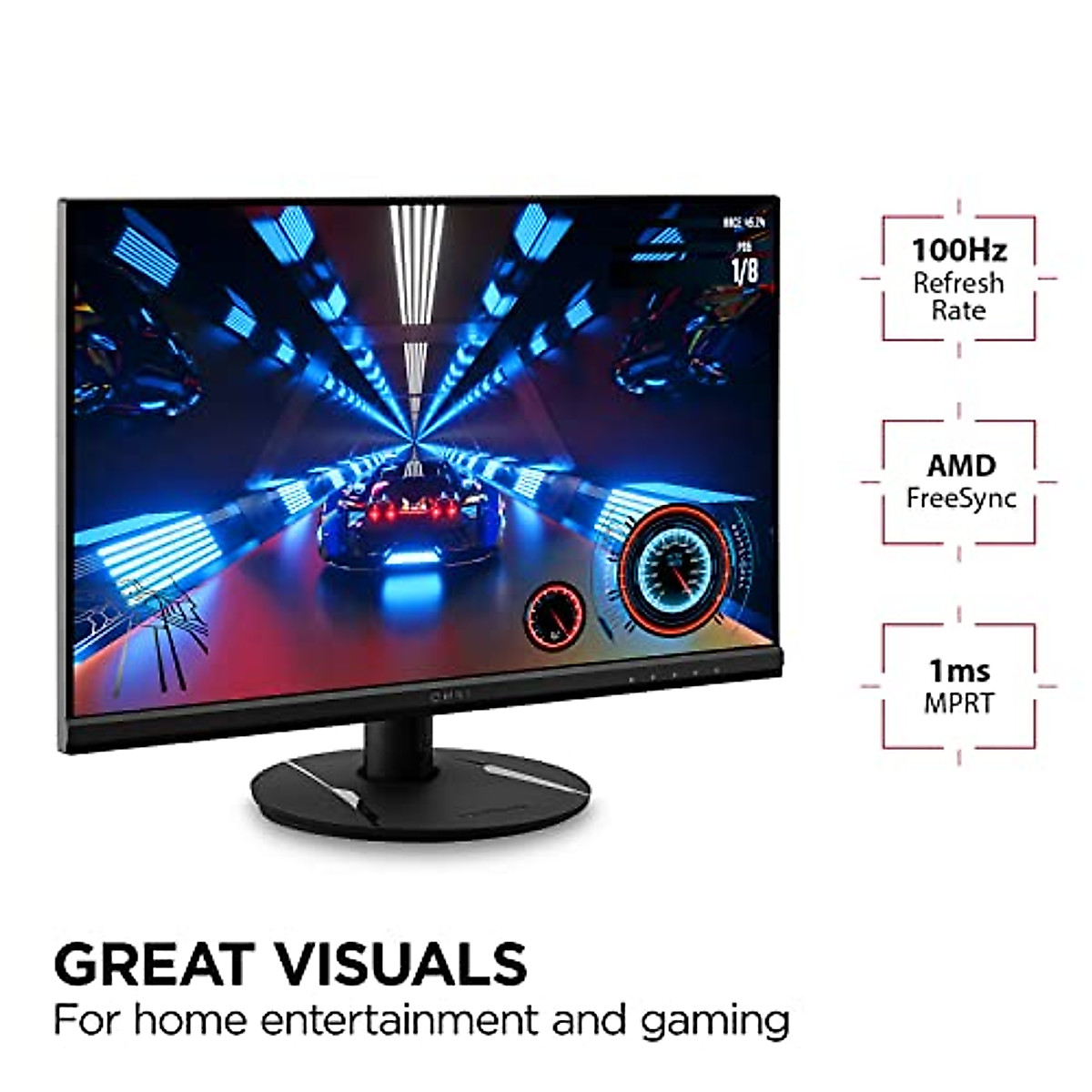 ViewSonic VX2416 24 Inch 1080p 1ms 100Hz Gaming Monitor with IPS Panel, FreeSync, Eye Care, HDMI and DisplayPort