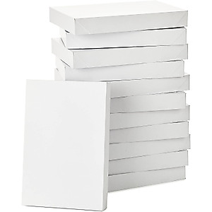 White Gift Box - 10 Pack Assortment - Great For All Occasions: Birthdays, Holidays, Graduations and Special Occasions, Assorted 2 Robe Gift Boxes, 3 Shirt Gift Boxes and 5 Lingerie Gift Boxes by ALEF