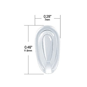 Eazean Replacement Nose Pads for Oakley Eyeglasses/Sunglasses, 5 Pairs Clear Silicone Nose Pieces Guards