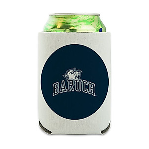 Baruch College Bearcats Logo Can Cooler - Drink Sleeve Hugger Collapsible Insulator - Beverage Insulated Holder