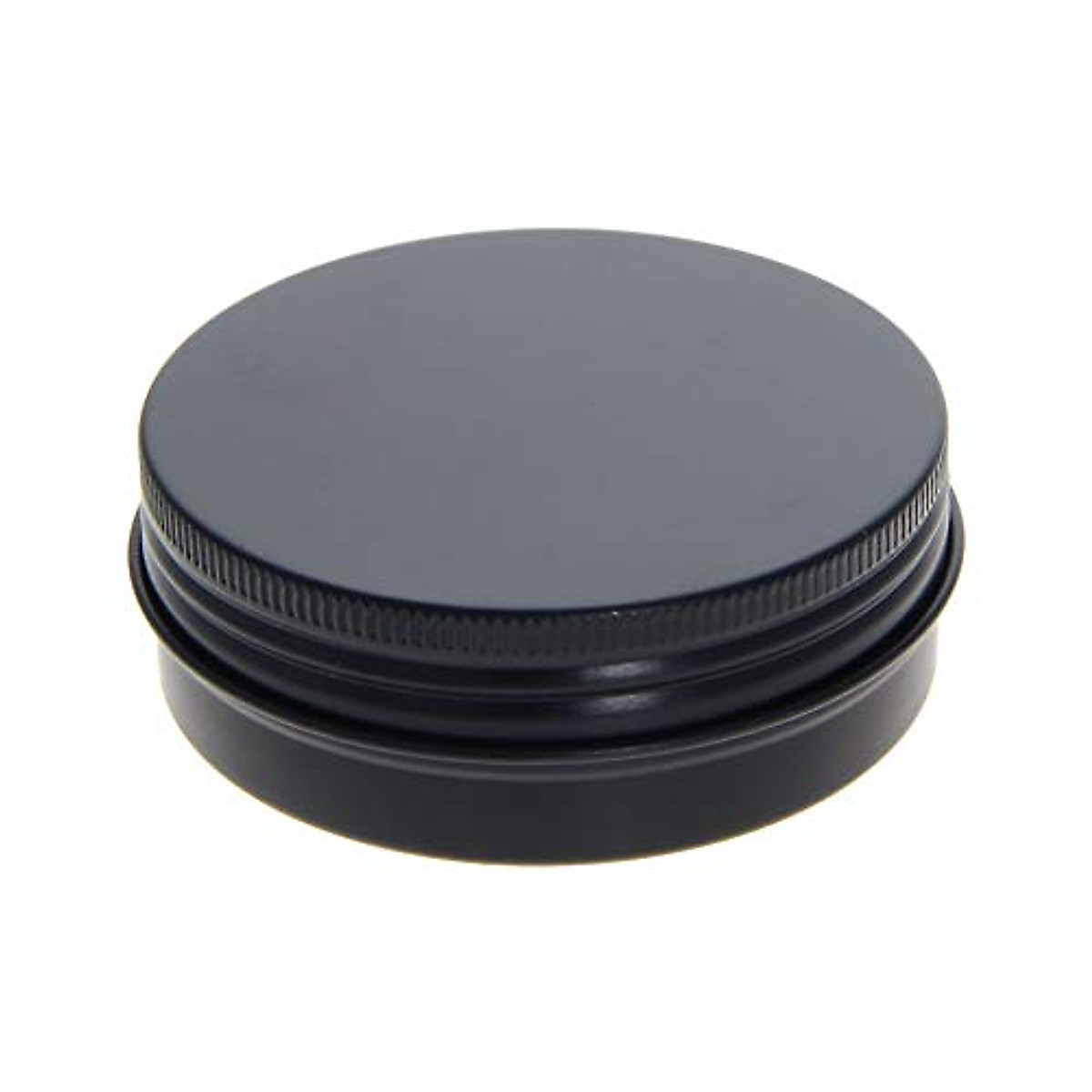 Othmro 20pcs 2oz Metal Round Tins Aluminum Tin Cans Containers with Screw Lid, 68 * 25mm(DxH) Black tin cans for Salve, Spices, Lip Balm, Tea or Candies 60ml