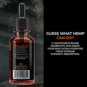 Wild Willies Enriching Beard Oil Soften, Shape & Shine Your Hair - Fresh Squeeze Citrus Scent - Pure Hemp Seed Oil, Jojoba Oil & Argan Oil - Beard Conditioning Oil for Men, 1 Oz