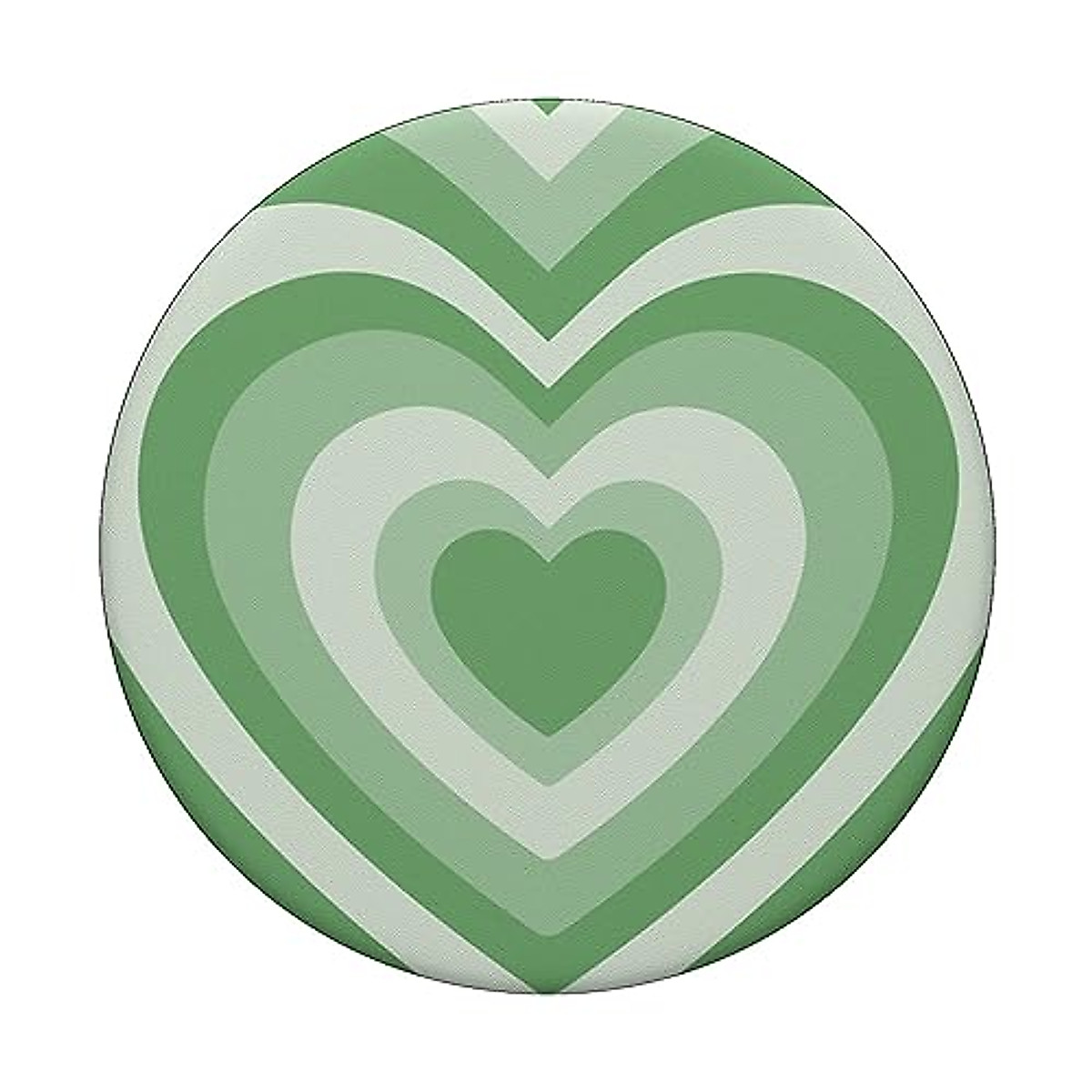 Cute Latte Lover Sage Green Coffee Heart Pastel Latte PopSockets Standard PopGrip