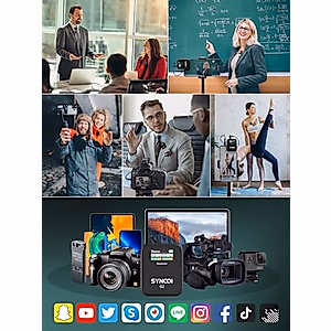 SYNCO Wireless Lavalier Microphone, G2(A2) 2.4G Dual Transmitter 48KHz 24Bit Lapel Mic 656FT 8H for Online Class Vlog Stream YouTube for Camera Smartphone Tablet