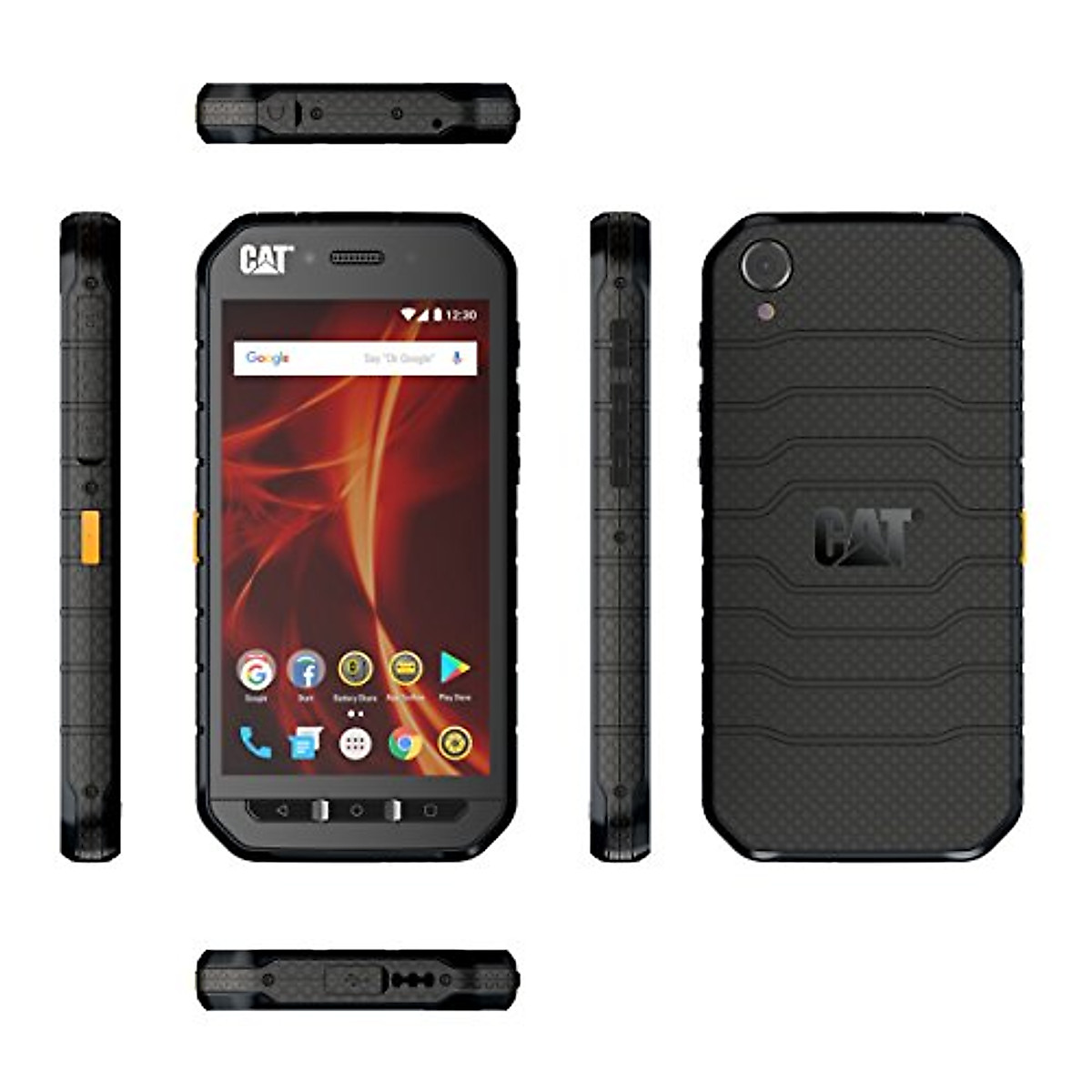Caterpillar CAT S41 Dual-SIM 32GB Rugged IP68 (GSM Only, No CDMA) Factory Unlocked 4G/LTE Smartphone (Black) - UK/EU Version